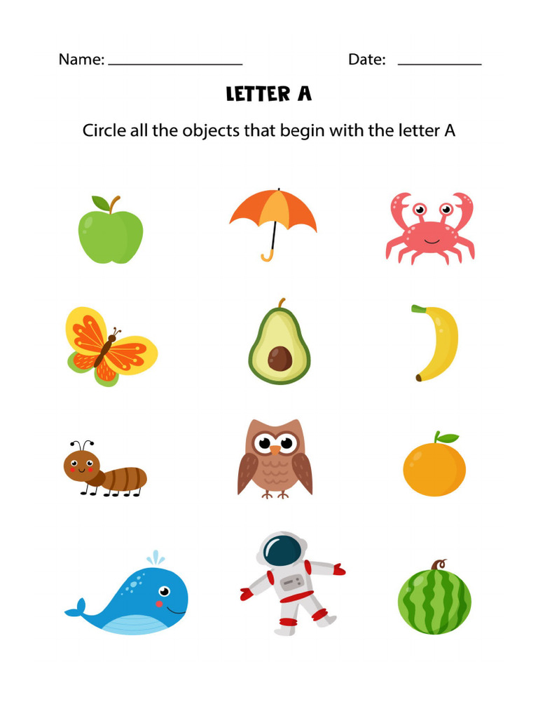 Circle - Letter A | PDF