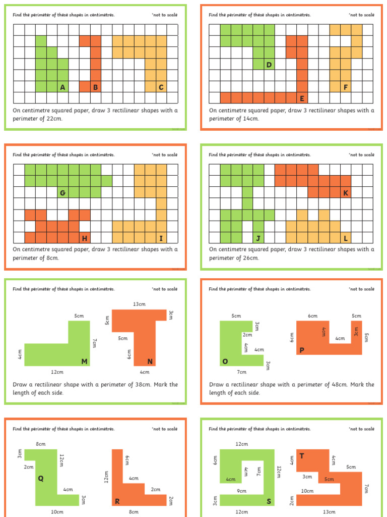 Fun Perimeter Worksheet | PDF | Euclidean Geometry | Elementary Geometry