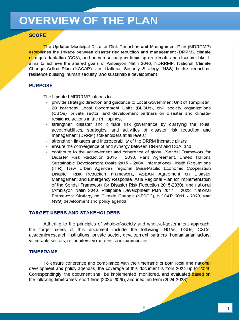 Tampilisan MDRRMP-1 | PDF | Science & Mathematics | Technology ...