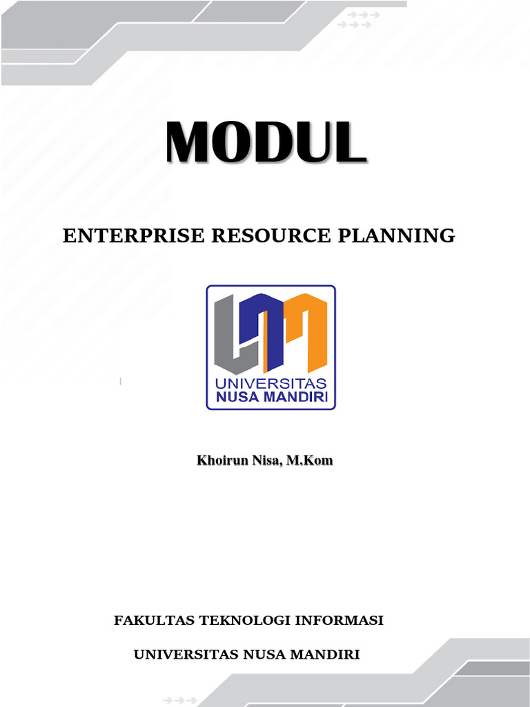 Modul ERP Khoirun Nisa KHN | PDF