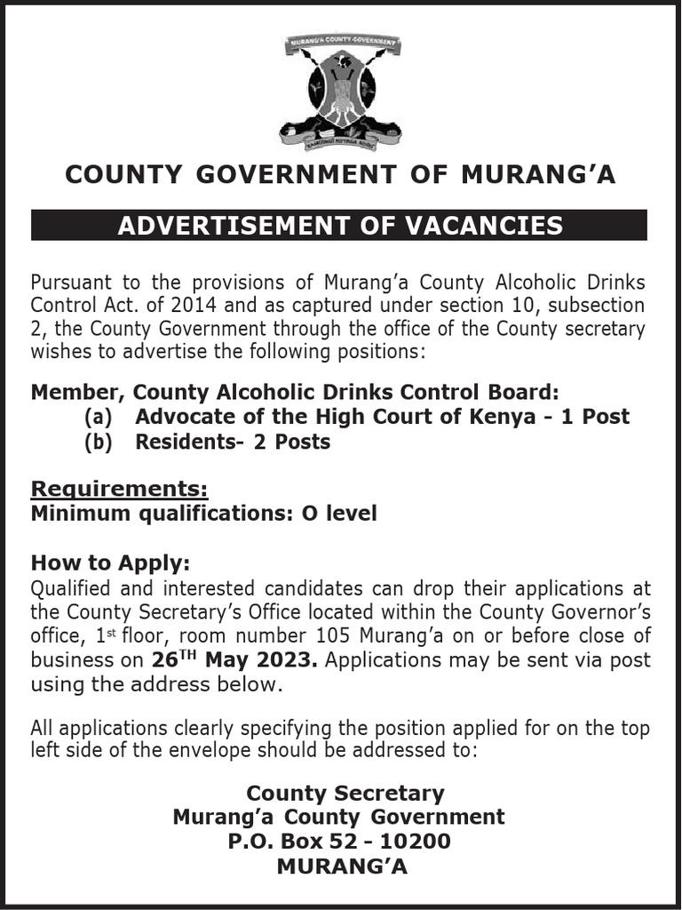 Advertisement of Vacancies | PDF | Business | Finance & Money Management