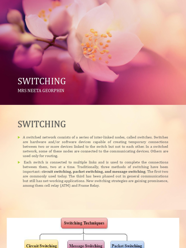 Switching | PDF | Packet Switching | Network Switch
