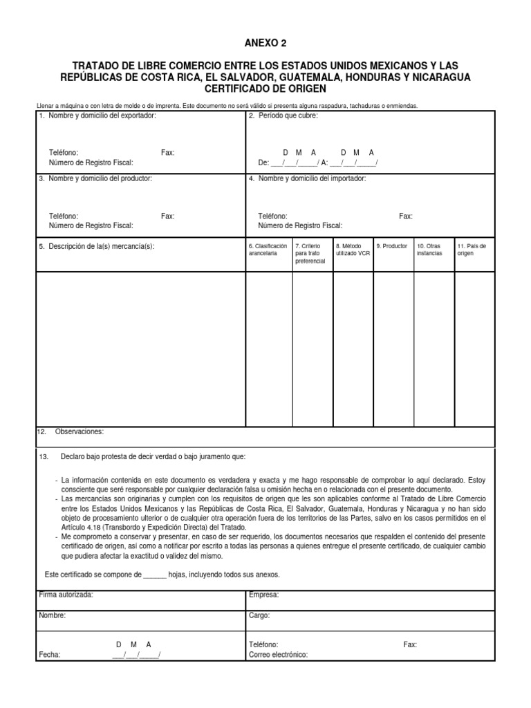 Certificado y Declaracion de Origen | PDF | Documento de identidad