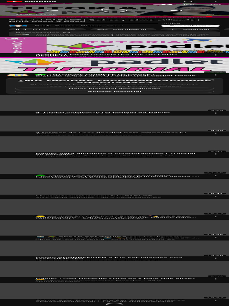 Tutorial PADLET Qué Es y Cómo Utilizarlo Guía Paso A Paso - YouTube | PDF | Software de la ...
