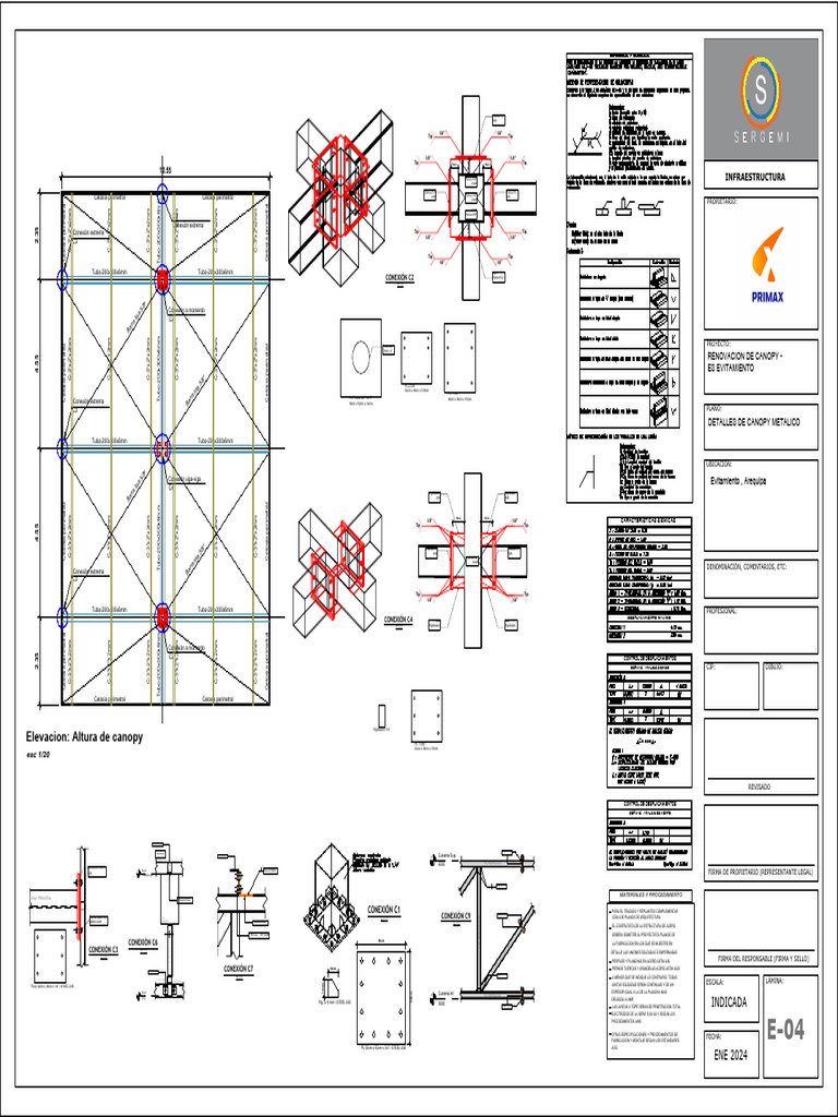 E04 Detalles Canopy Nuevo | PDF
