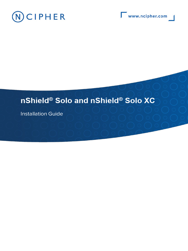 Installation Guide Nshield Solo 12.71 | PDF | Hyper V | Computing