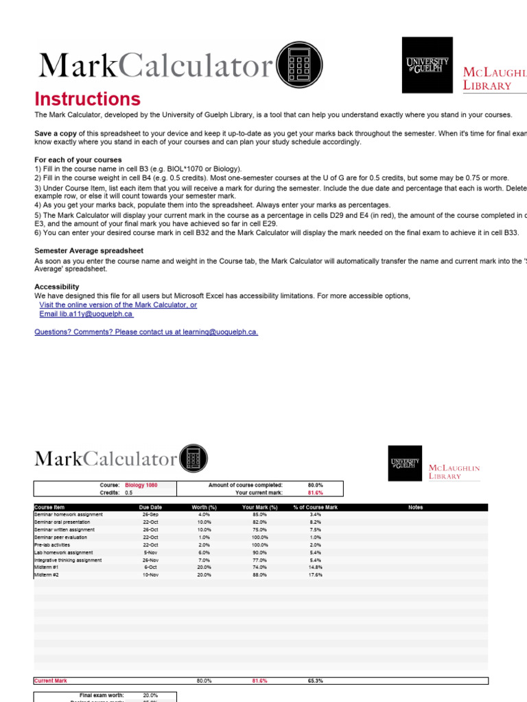 Mark Calculator | PDF