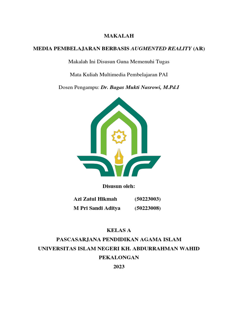 Multimedia Pembelajaran PAI - Media Pembelajaran Berbasis Augmented ...