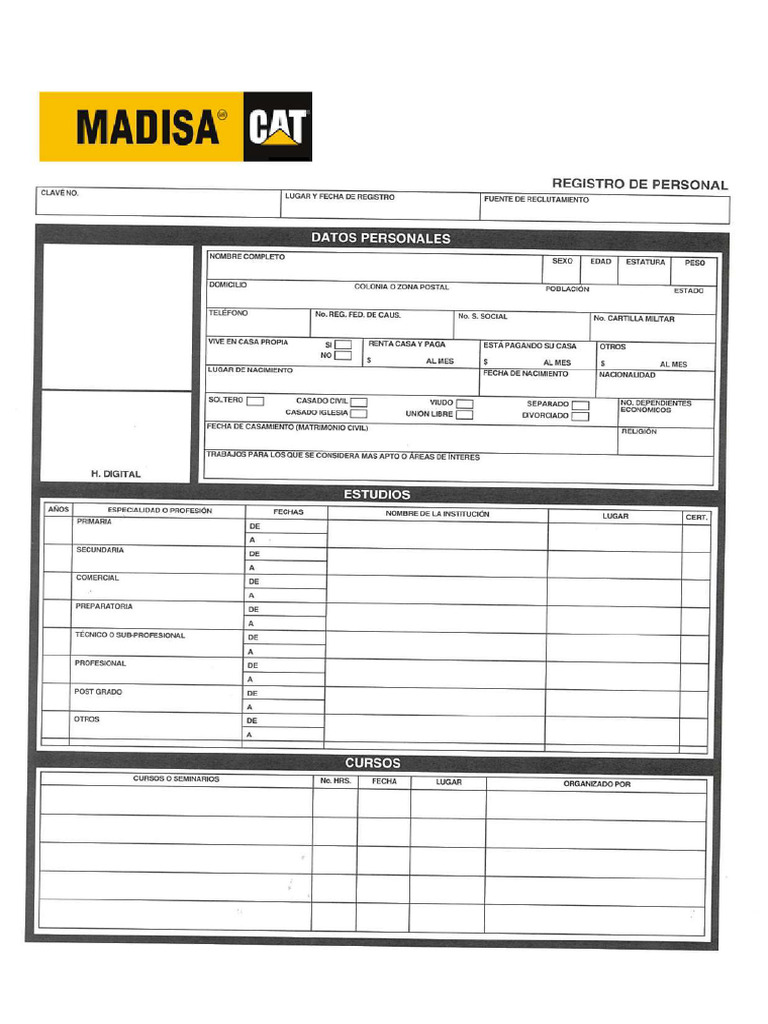 Solicitud Madisa | PDF