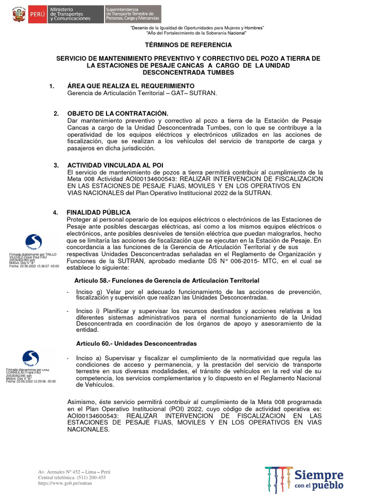 10 Tdr Pozo a Tierra Tumbes Ok f f Ok | PDF