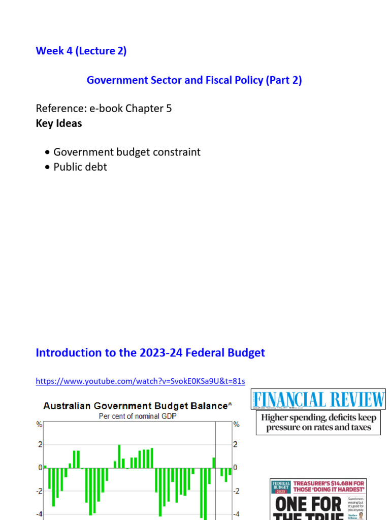 Government Budget Constraints & Debt | PDF | Politics | Social Science
