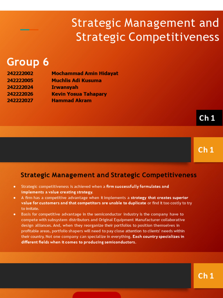 Strategic Management in Semiconductor Industry | PDF | Integrated ...
