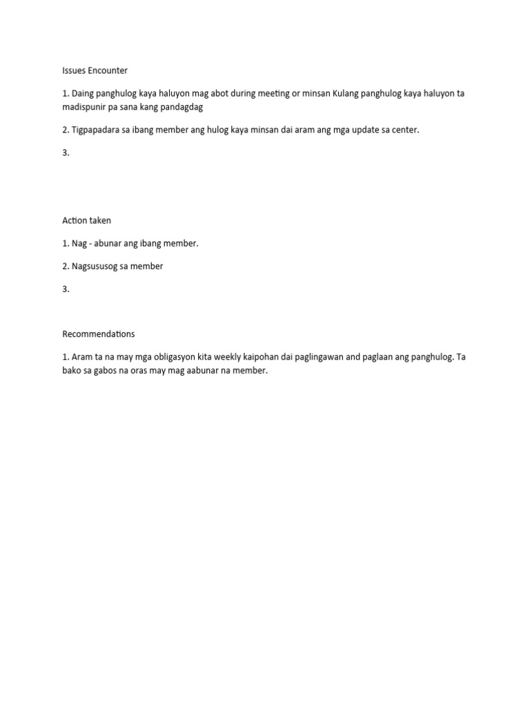 Issues Encounter SEDP | PDF