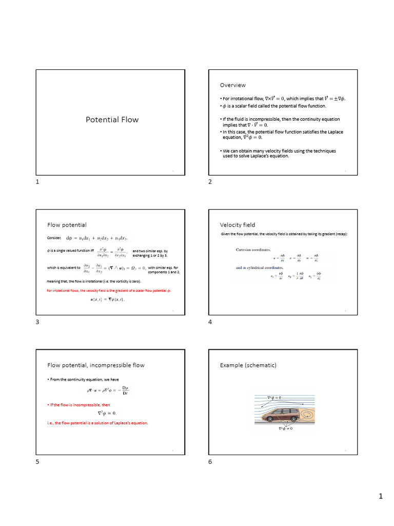 Potential Flow | PDF | Fluid Dynamics | Lift (Force)
