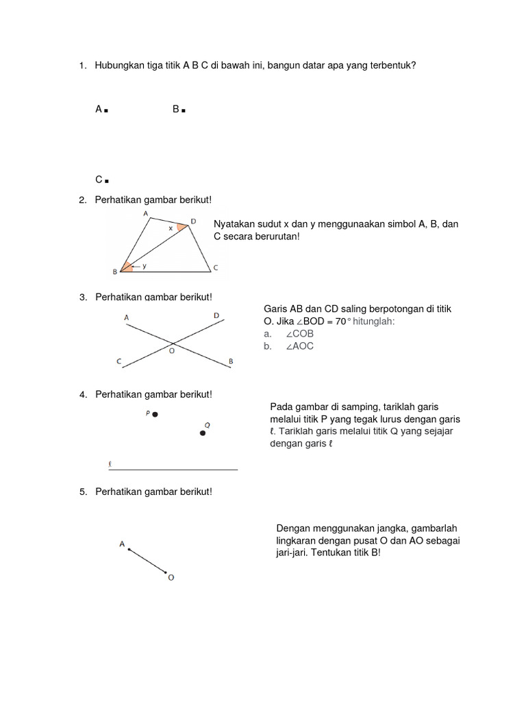 Latihan STS Matematika Kelas VII | PDF