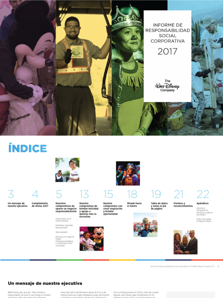 Disney CSR Update v01.37 - SPC | PDF | Responsabilidad social ...
