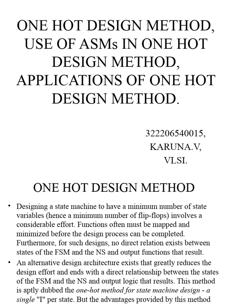 One Hot Design Method | PDF | Applied Mathematics | Computer Science