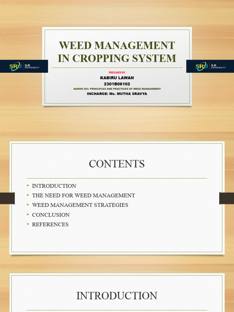 WEED PPT SLIDES | PDF | Weed | Mulch