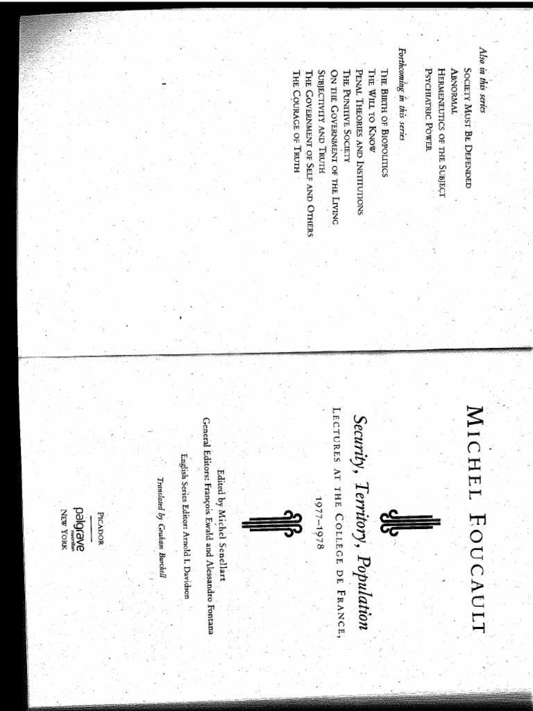 Foucault, Governmentality | PDF