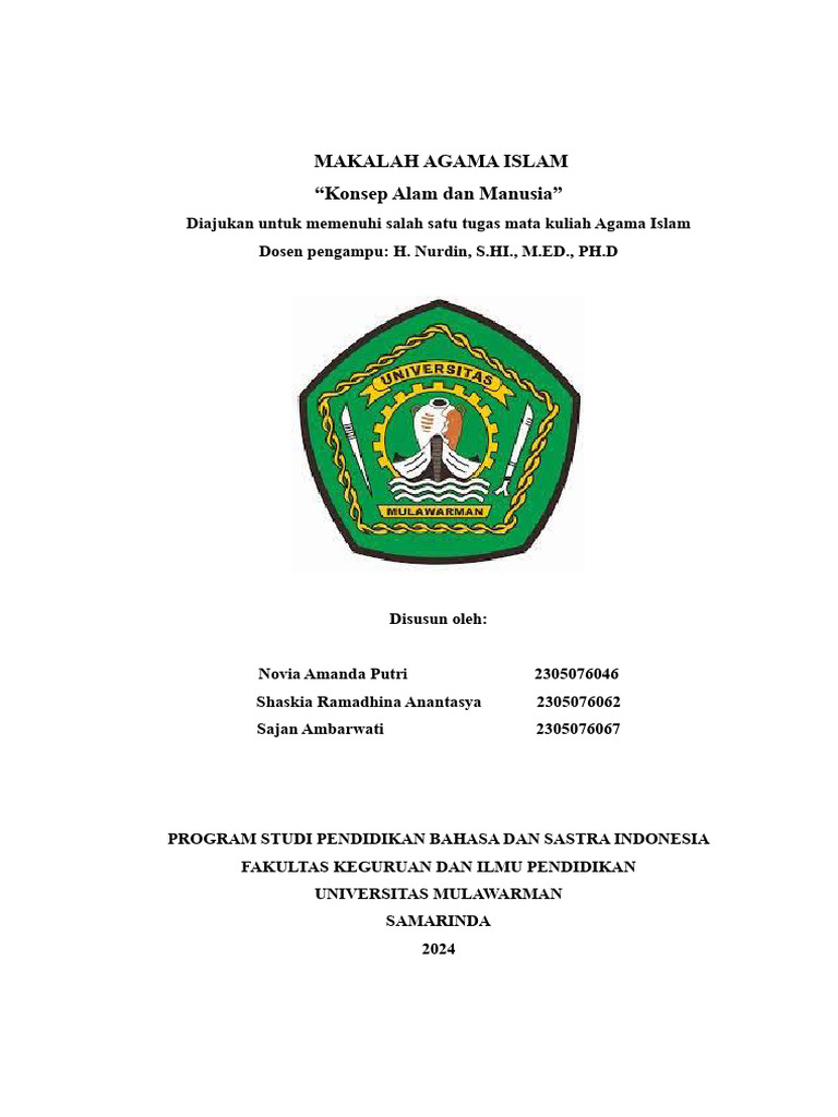 Konsep Alam dan Manusia dalam Islam | PDF