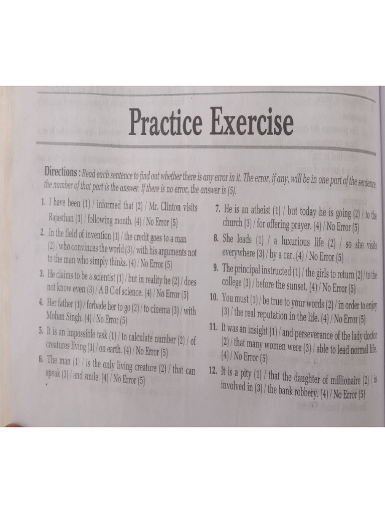 Practice Exercises | PDF