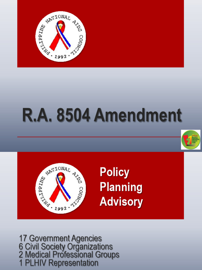 RA 8504 Amendments Overview | PDF | Hiv/Aids | Prevention Of Hiv/Aids