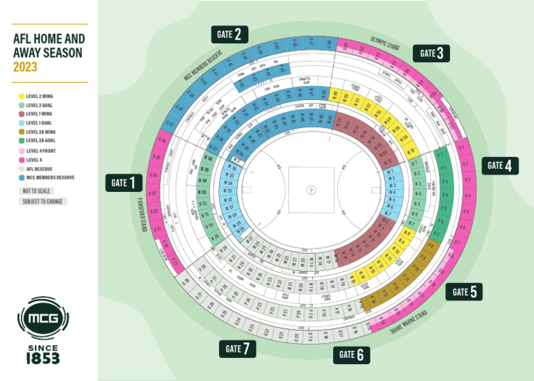 2023 AFL Home and Away Ticketing Map | PDF