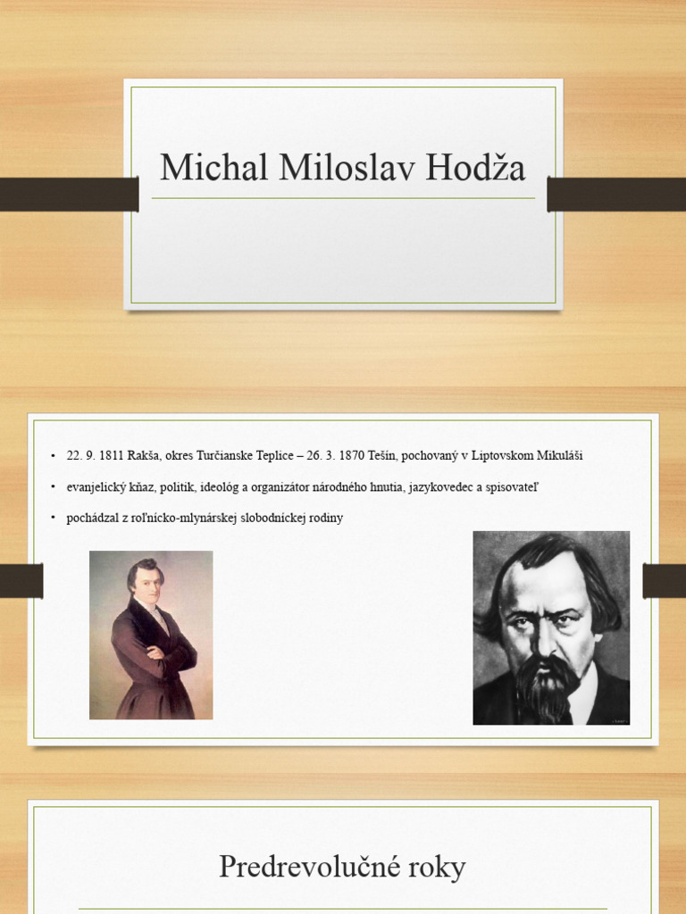 Michal Miloslav Hodža | PDF