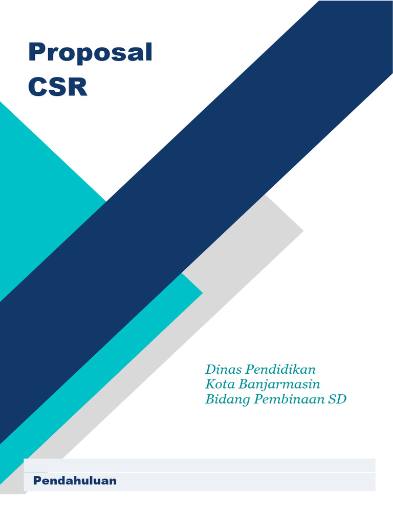 Proposal CSR | PDF | Karier & Perkembangan
