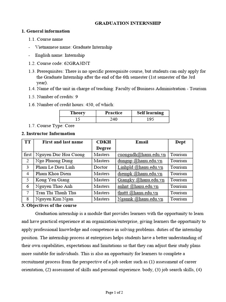 62GRA3INT - Internship TR20 CLC 2022 EN | PDF