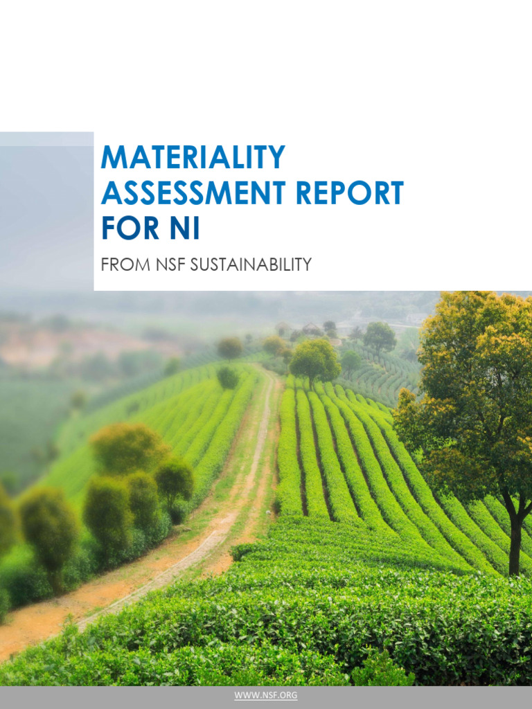 Materiality Assessment for NI by NSF | PDF | Sustainability | Supply Chain