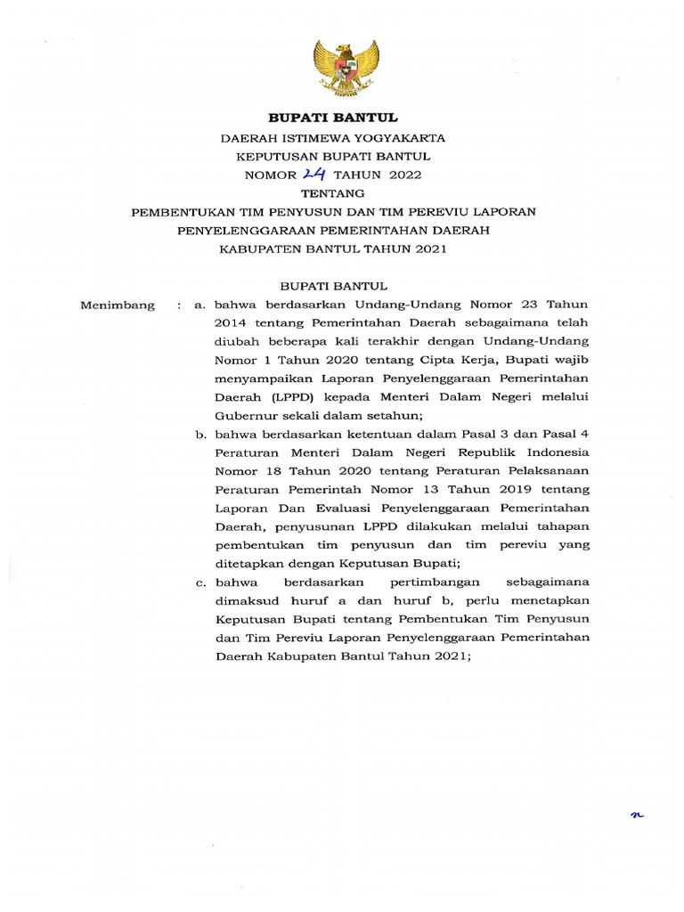 SK Tim LPPD 2021 | PDF