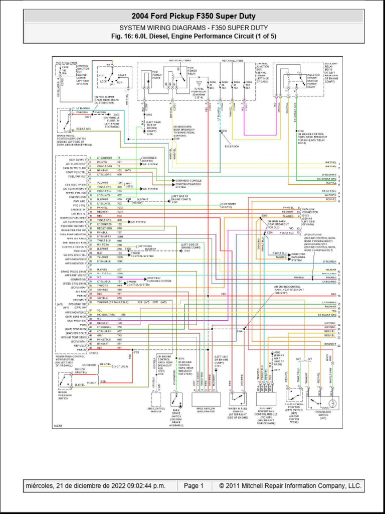 2004 F350 Super Duty Wiring Diagrams | PDF | Technology & Engineering