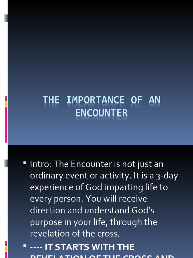 The Importance of An Encounter | PDF | Paul The Apostle | Jacob