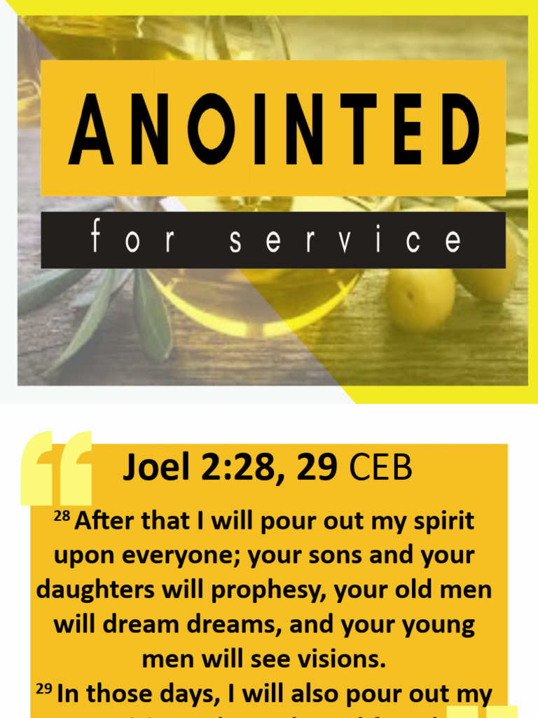 Anointed For Service | PDF