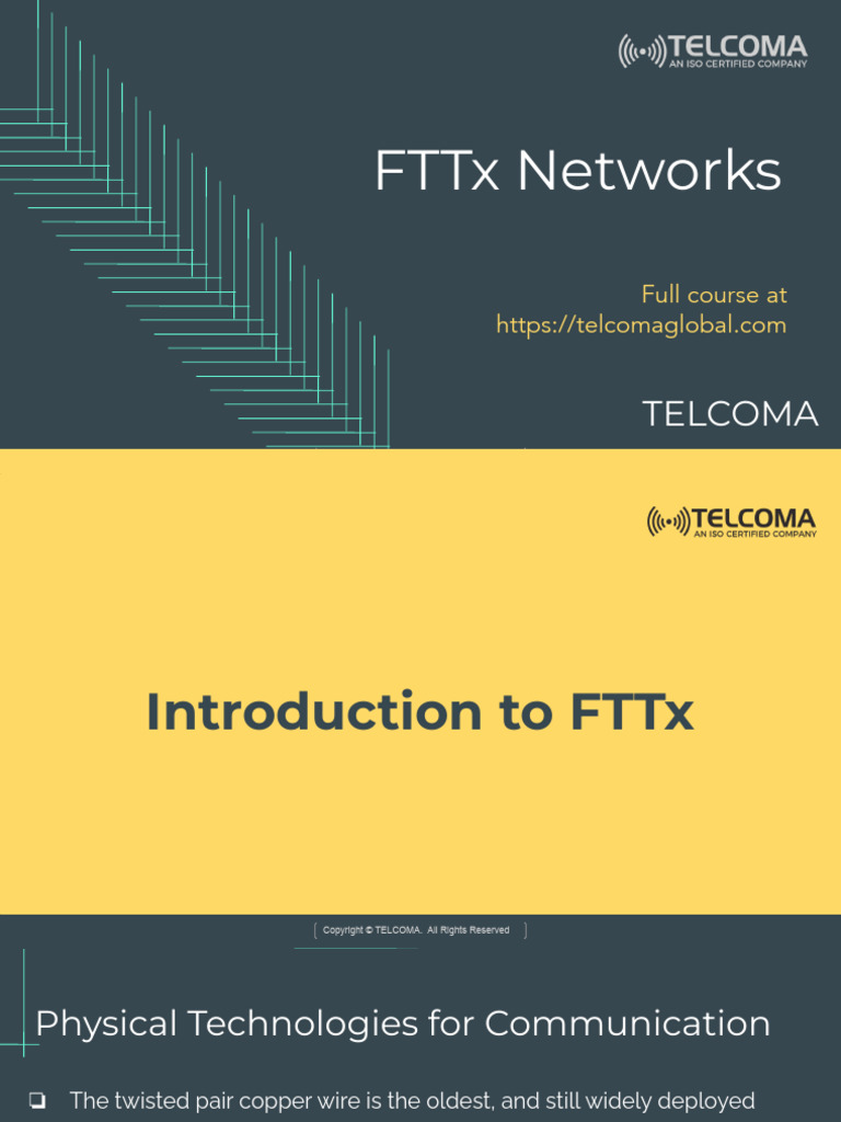 FTTX Networks | PDF | Fiber To The X | Digital Technology