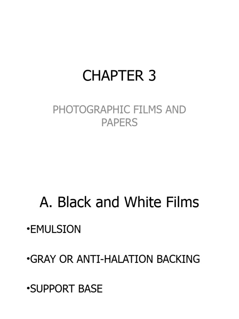 Understanding Photographic Films and Papers | PDF | Film Speed ...