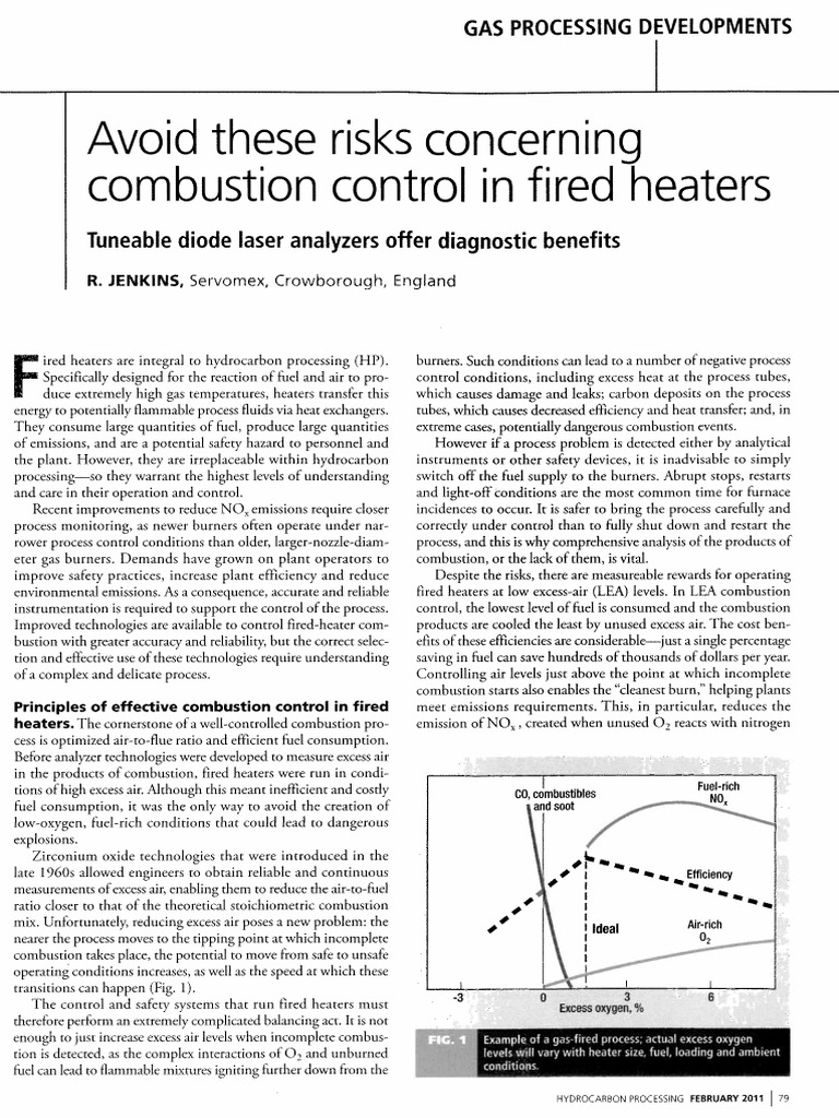 Avoid These Risks Concerning Combustion Control in Fored Heaters | PDF