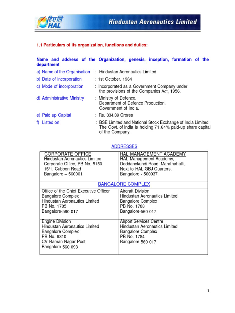 HAL Divisions | PDF | Aerospace | Aircraft