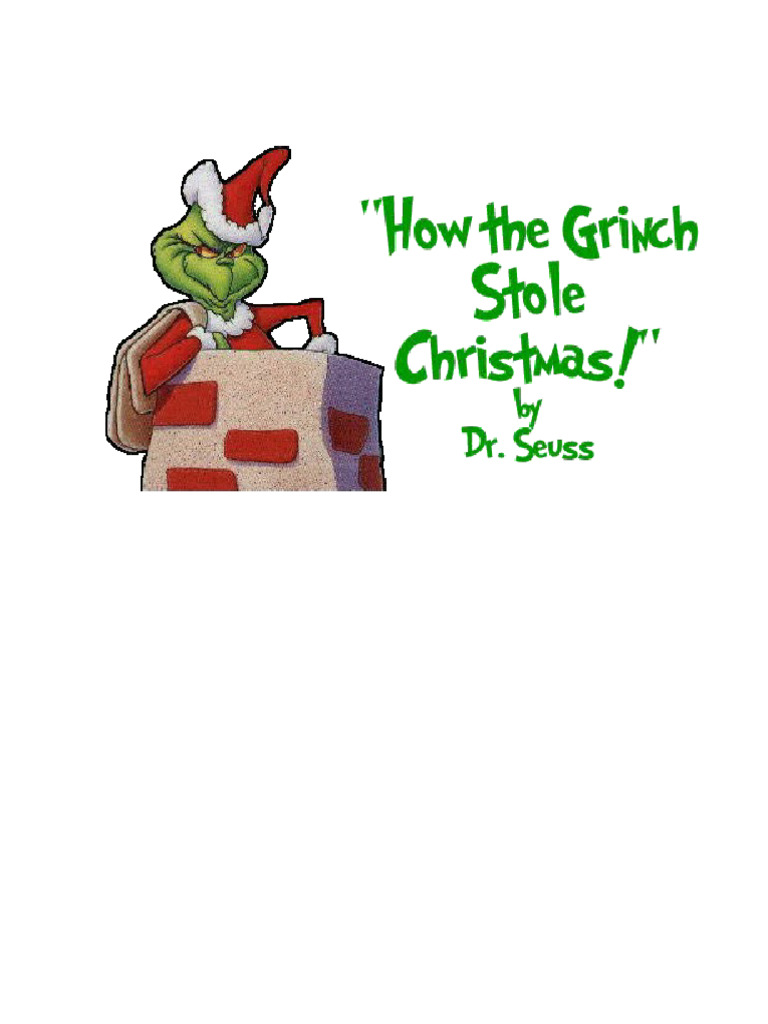The Grinch Who Stole Christmas Readers Theater Script | PDF | Dr. Seuss