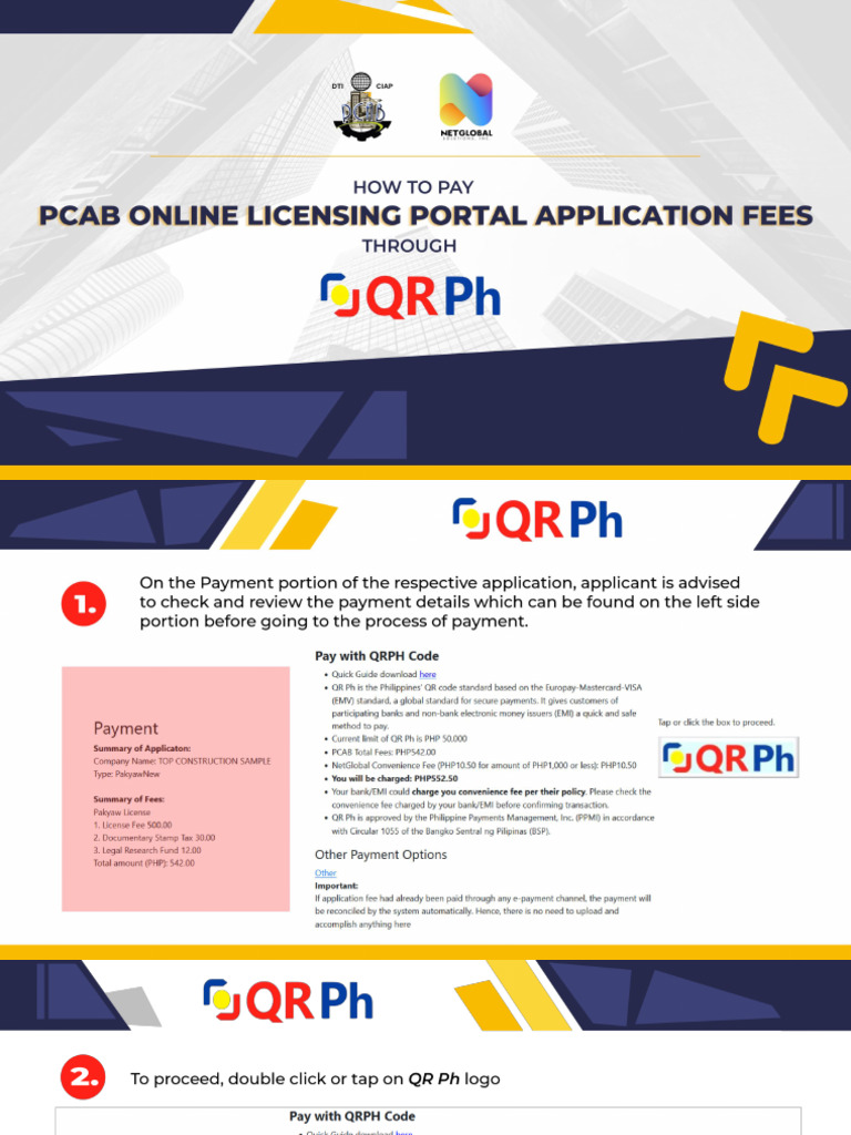 PCAB Payment Guide - QRPH | PDF