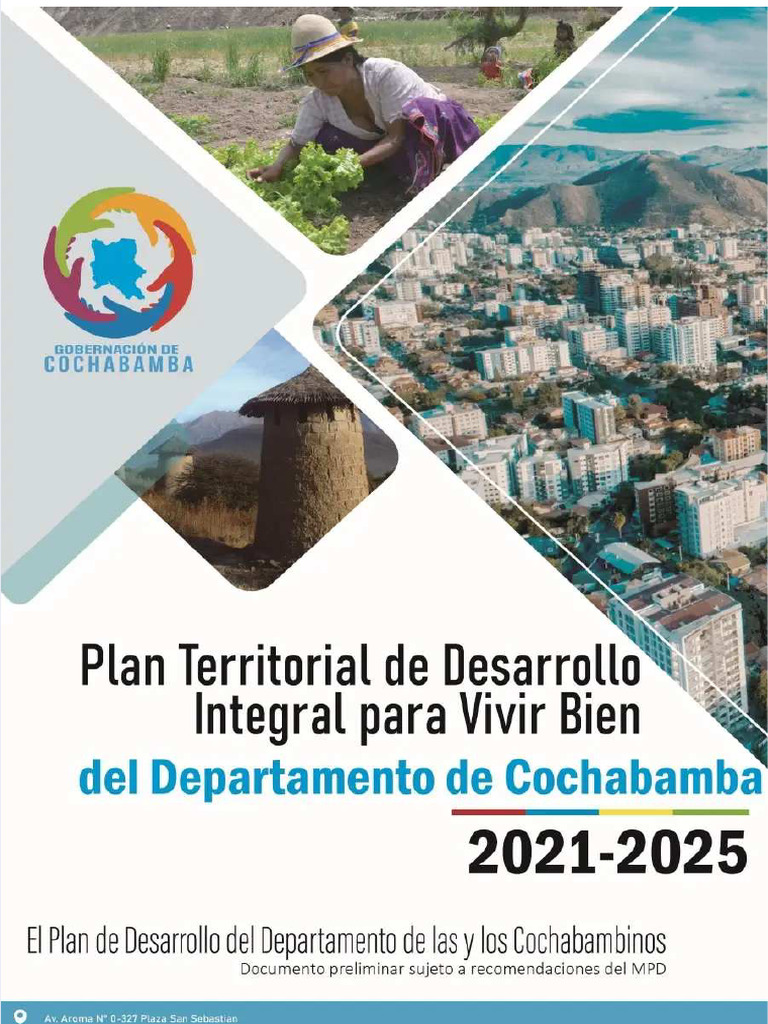 PTDI Departamento de COCHABAMBA 2021-2025 | PDF | Ciencias de la Tierra ...