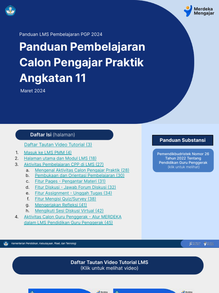 Panduan Pembelajaran CPP Di LMS | PDF