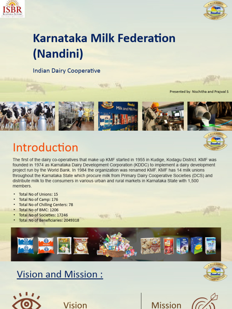 KMF ppt-1 | PDF | Dairy | Dairy Farming