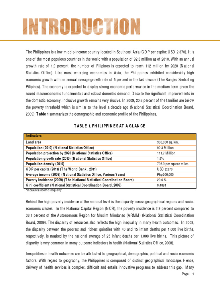 Introduction DOH Health System | PDF | Economic Growth | Poverty