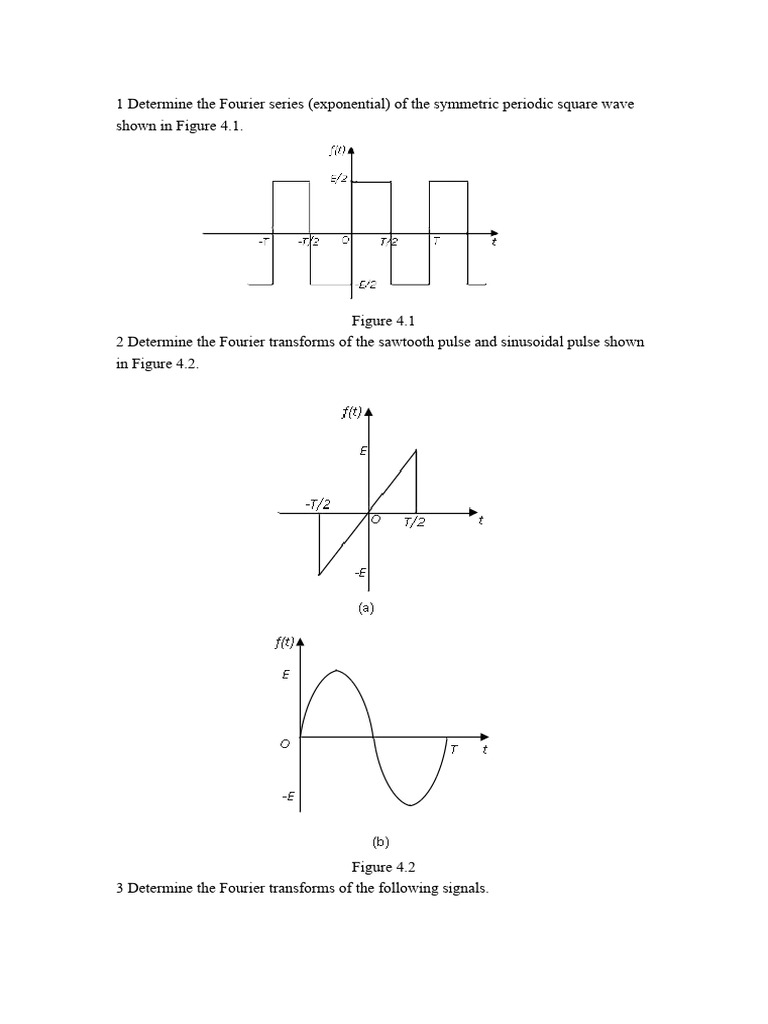 Exercises for Signals and Systems(Part three) | PDF | Signal Processing | Telecommunications ...