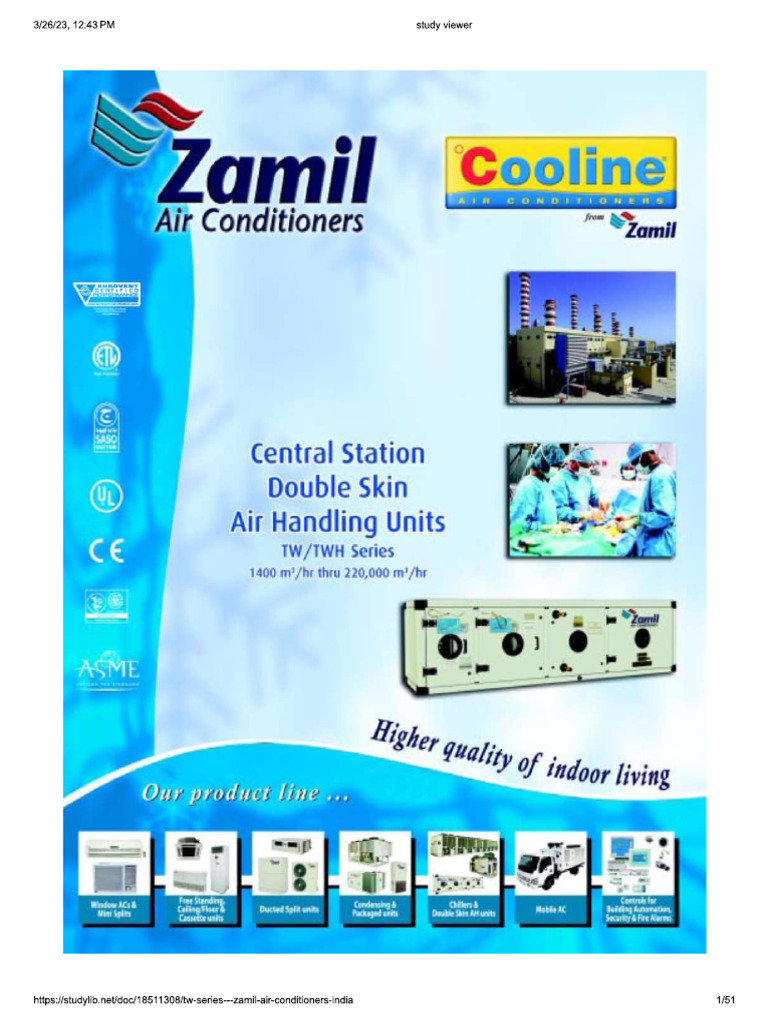 Zamil TW Series | PDF