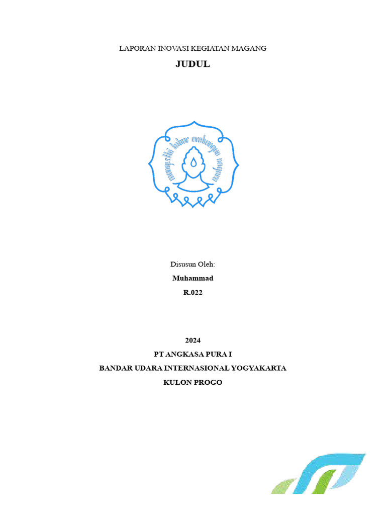 Template Laporan Inovasi Kegiatan Magang | PDF | Bisnis