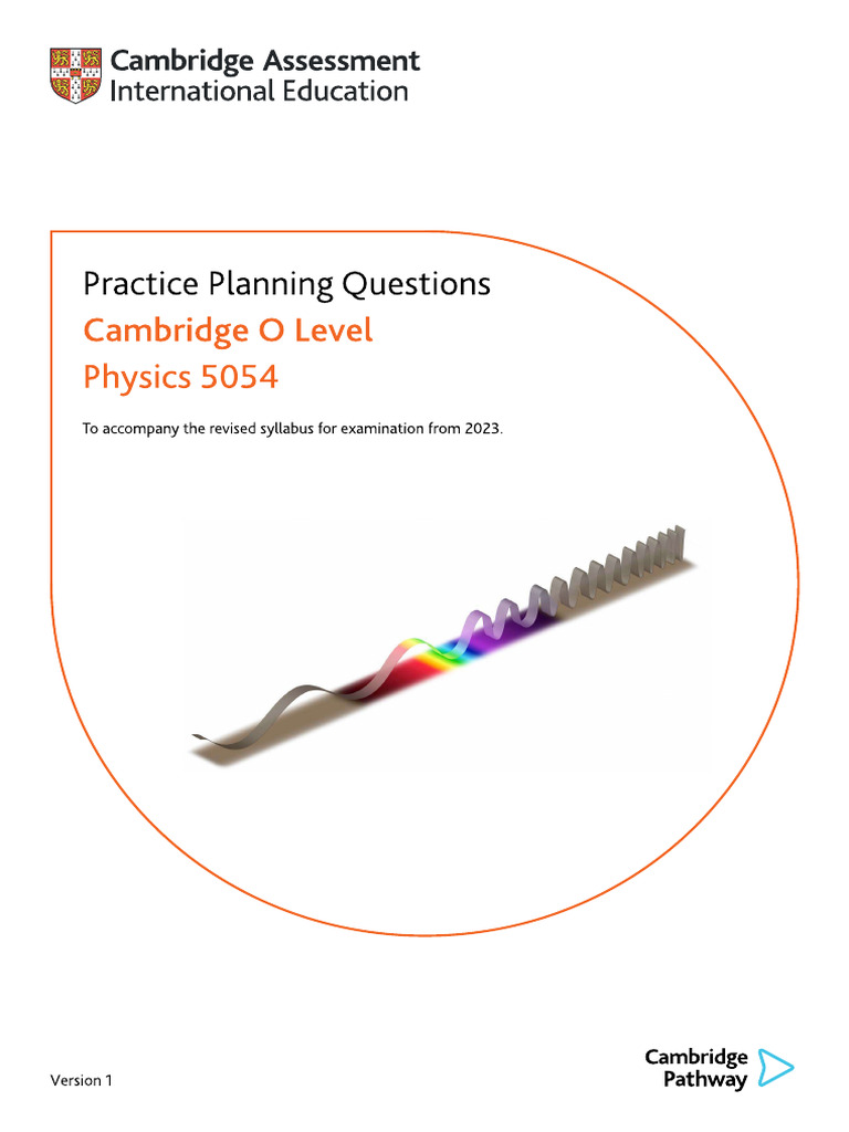 Planning Questions Sample Booklet | PDF