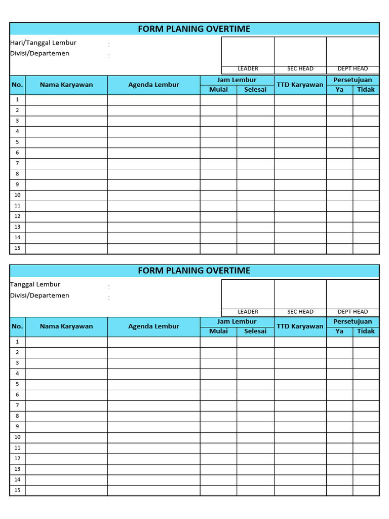 Form Plan SPL | PDF